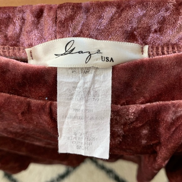 gaze | Tops | Crushed Velvet Off The Shoulder Blush Bodysuit | Poshmark